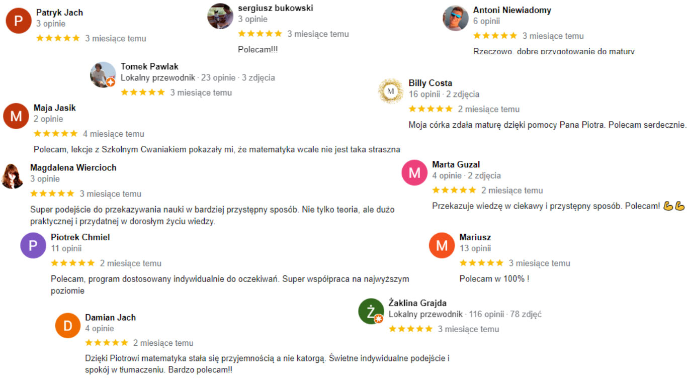 Kurs matematyki dla ósmoklasisty - Przygotowanie do egzaminu